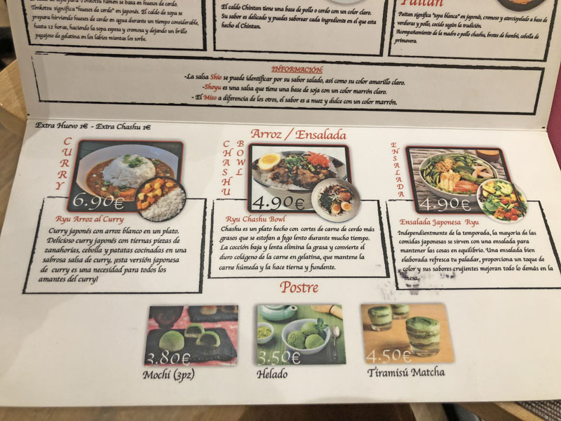 Ryu Ramen ⋆⋆⋆ Restaurante de Ramen | Yummy Barcelona
