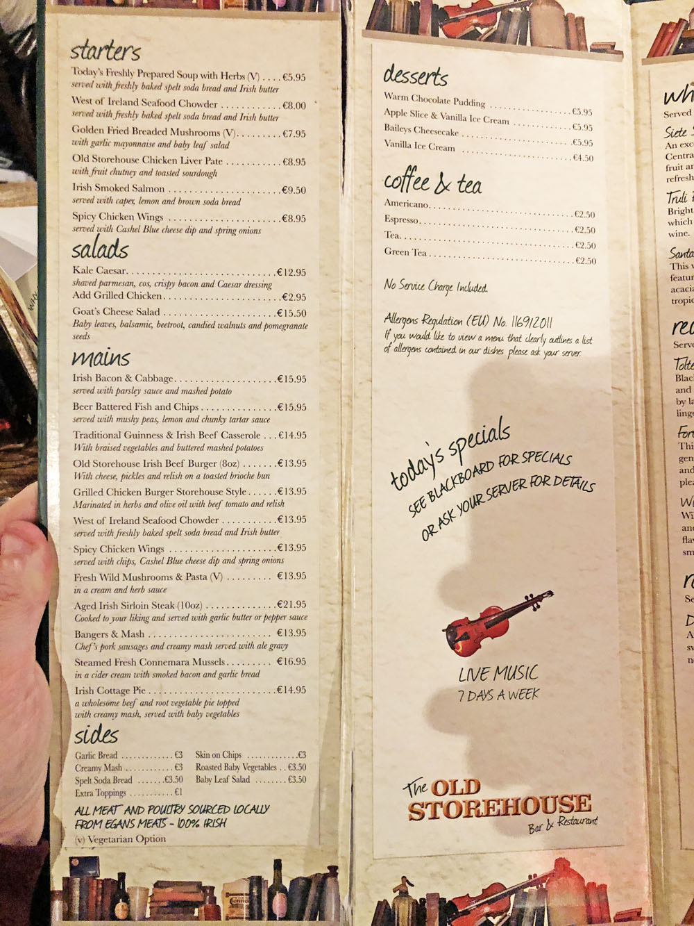 The Old Storehouse Bar & Restaurant en Dublín | Yummy Barcelona