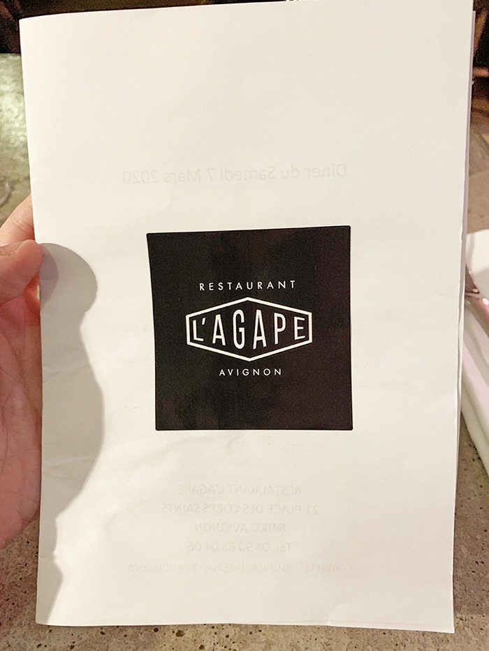 Restaurant L'Agape en Aviñón | Bistró elegante | Yummy Barcelona