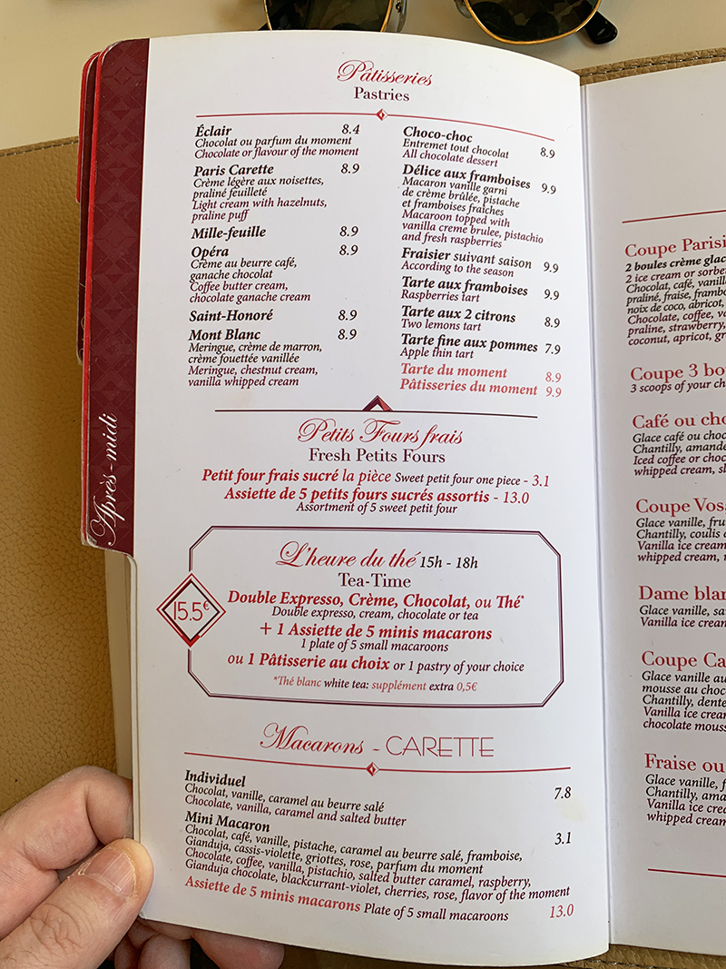 Carette París Place des Vosges | Brunch en París | Yummy Barcelona