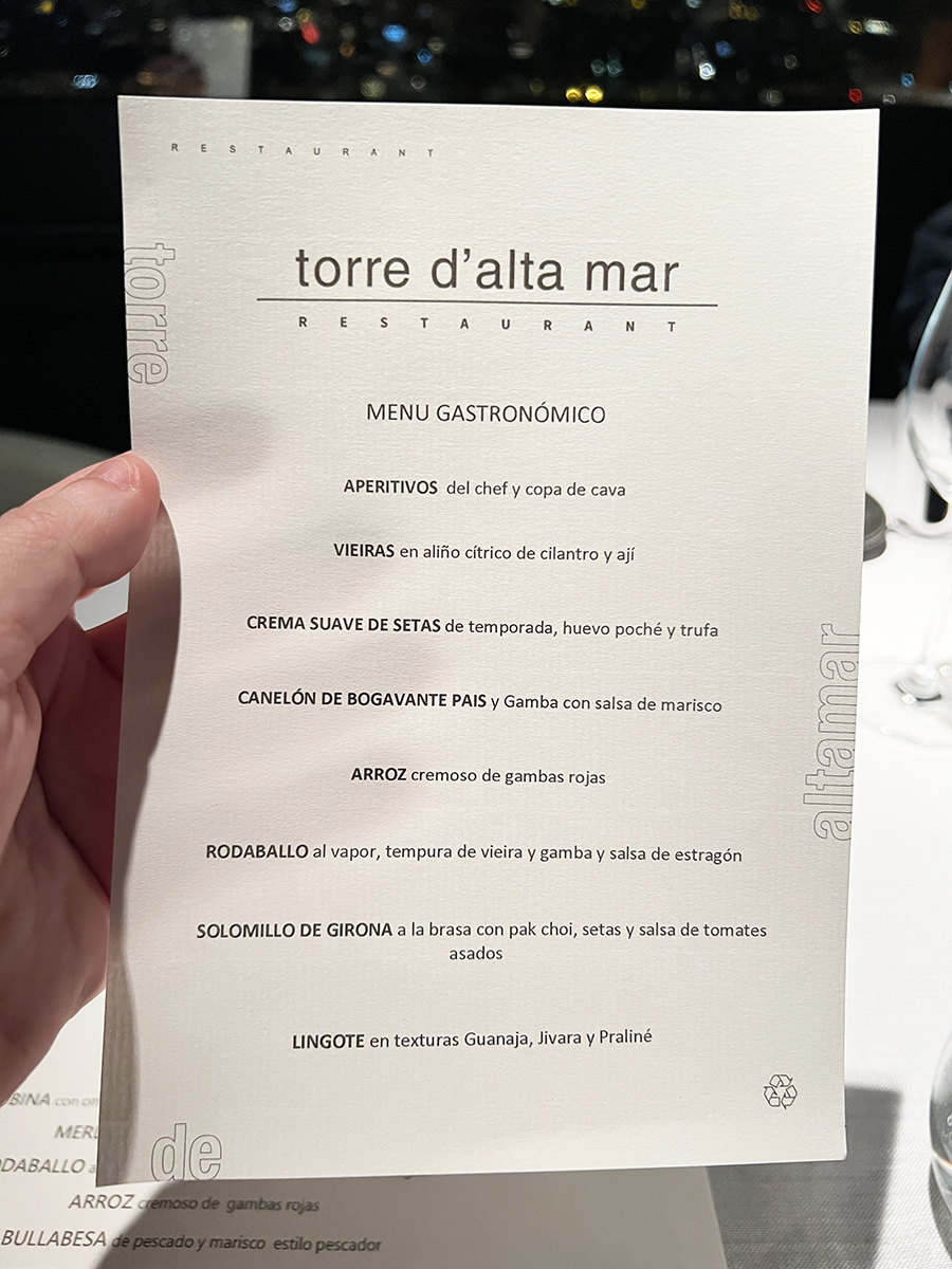 Torre d'Alta Mar Restaurante en Barceloneta | Yummy Barcelona